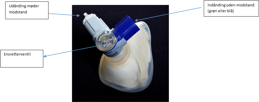 Sådan giver du dit barn behandlinger med en PEP-maske (flergangsventil)